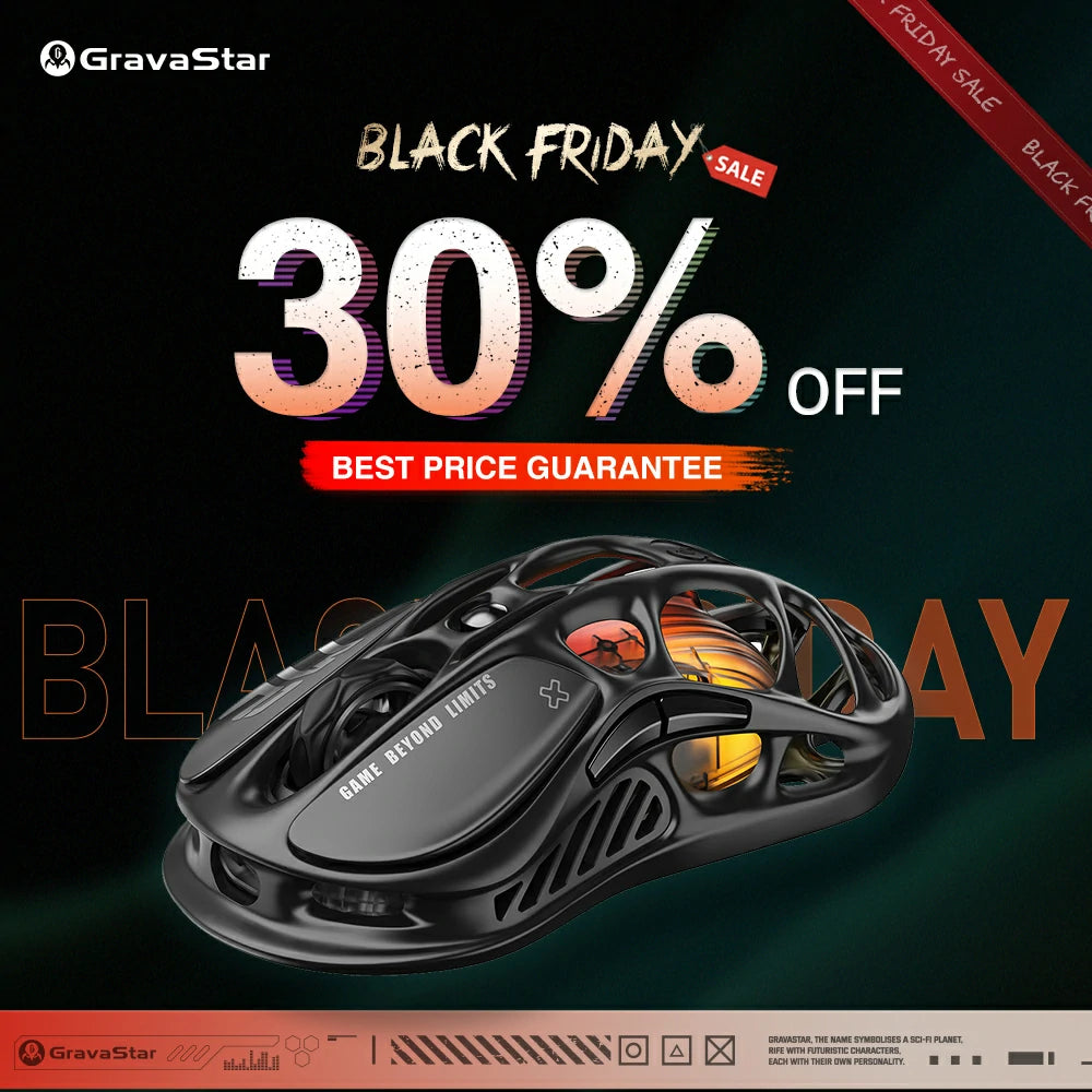 Gaming Mouse Mercury M2 Stealth Black | Wireless