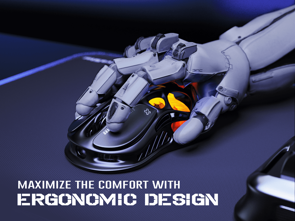 Mercury M2 Wireless Gaming Mouse - Stealth Black｜GravaStar