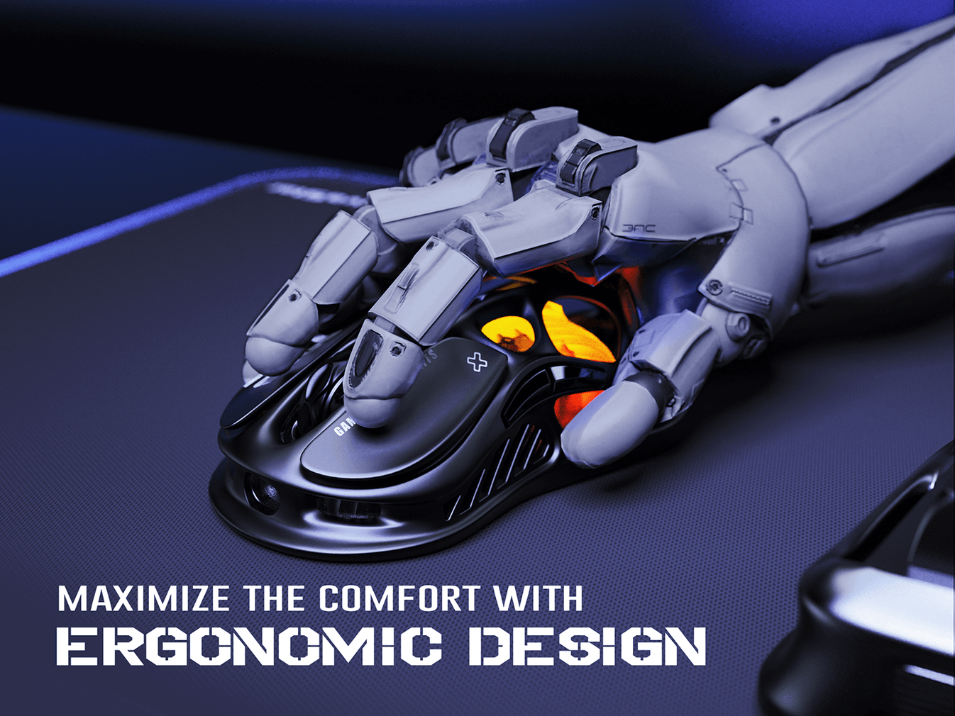 Mercury M2 Wireless Gaming Mouse - Stealth Black｜GravaStar