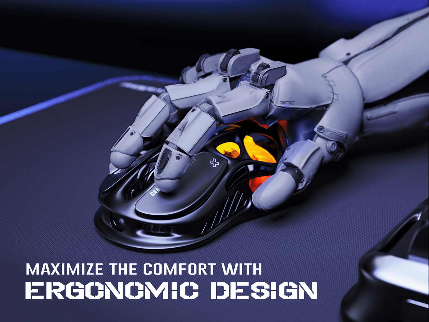 Mercury M2 Wireless Gaming Mouse - Stealth Black｜GravaStar