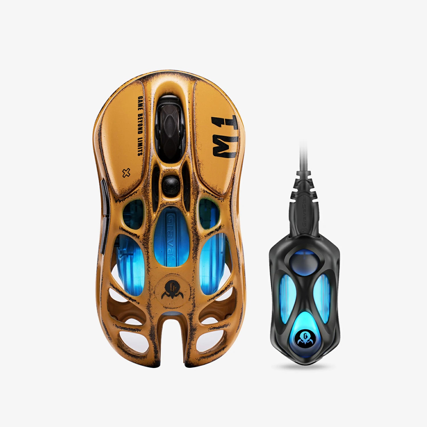 Gaming Mouse Mercury M1 Pro Battle Worn Edition-Silver Mist