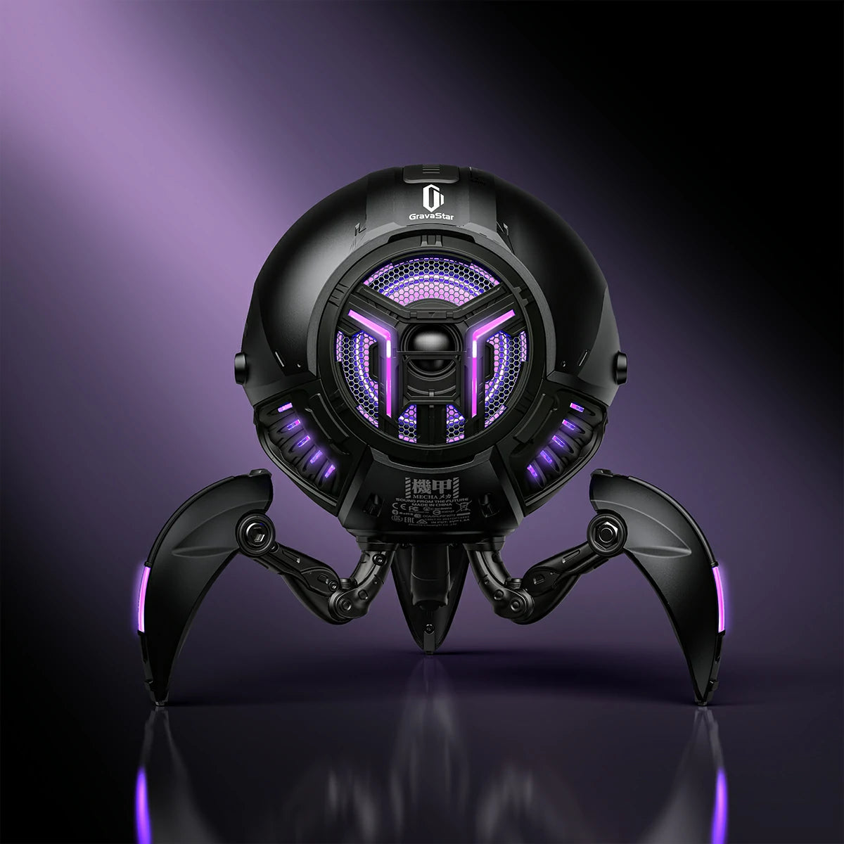 Bluetooth Speaker Mars Pro Black | Sci-fi BT Wireless Speaker