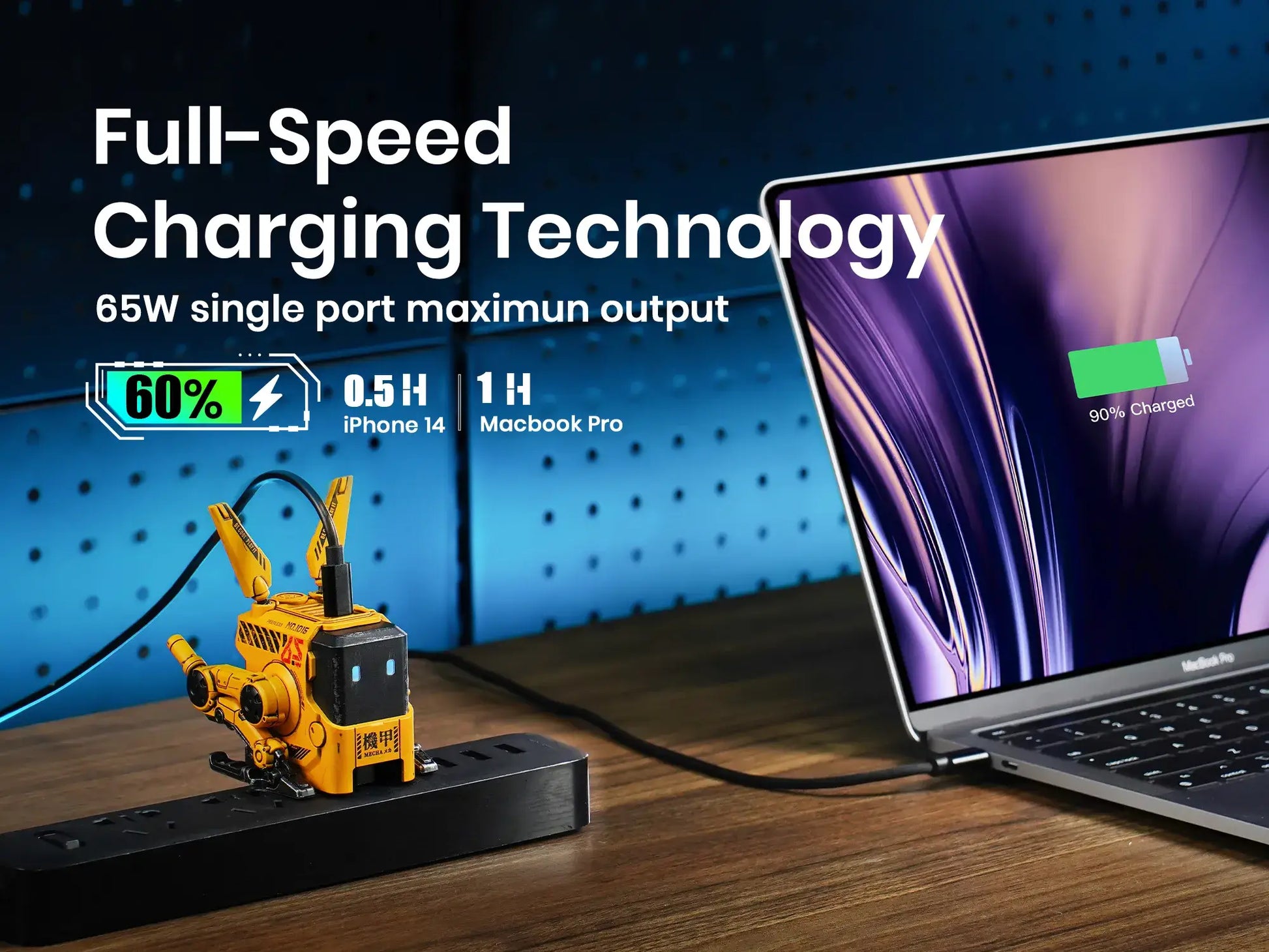 Alpha65 Fast Charger (GaN 65W) - GravaStar