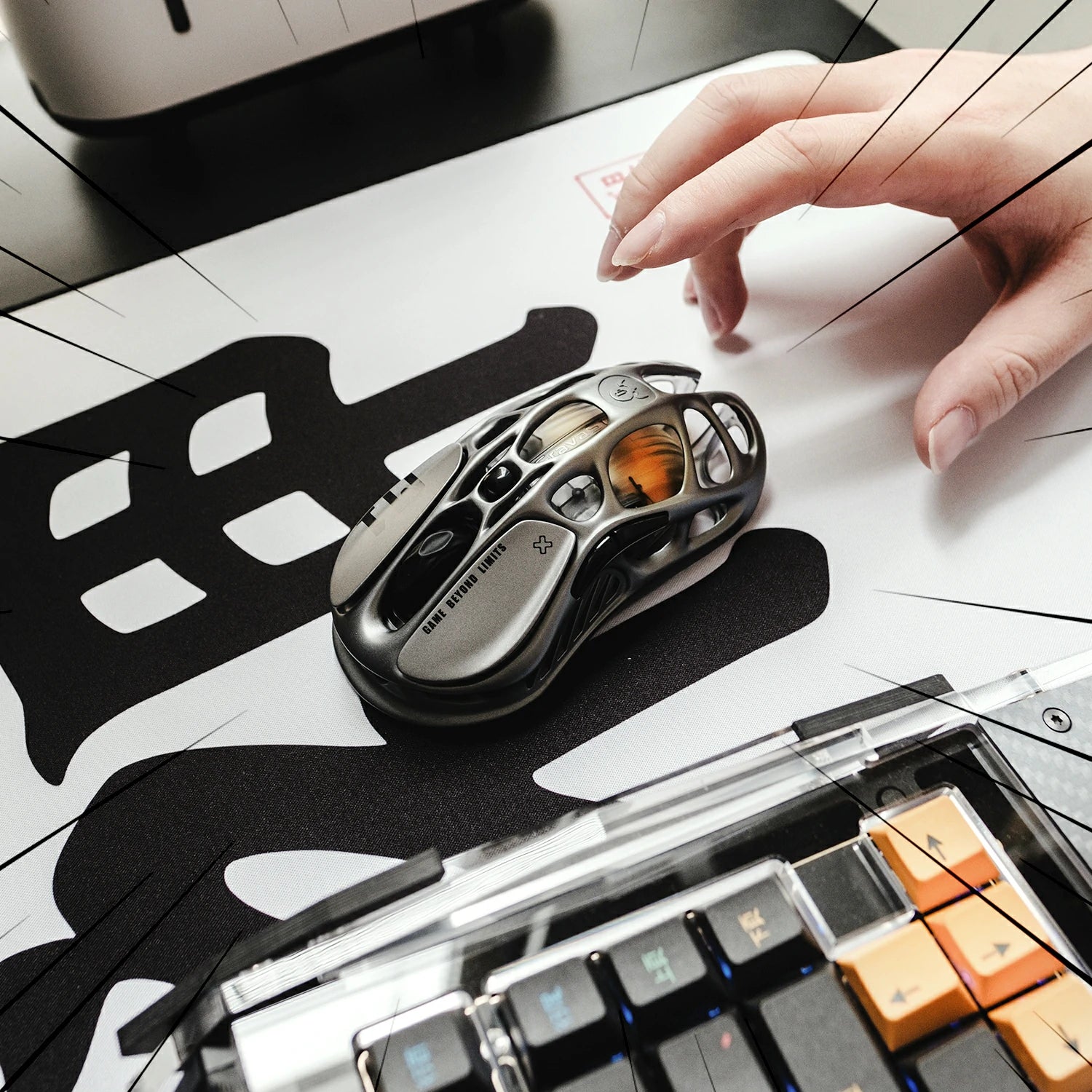 Gaming Mouse Mercury M1 Pro Gunmetal Gray