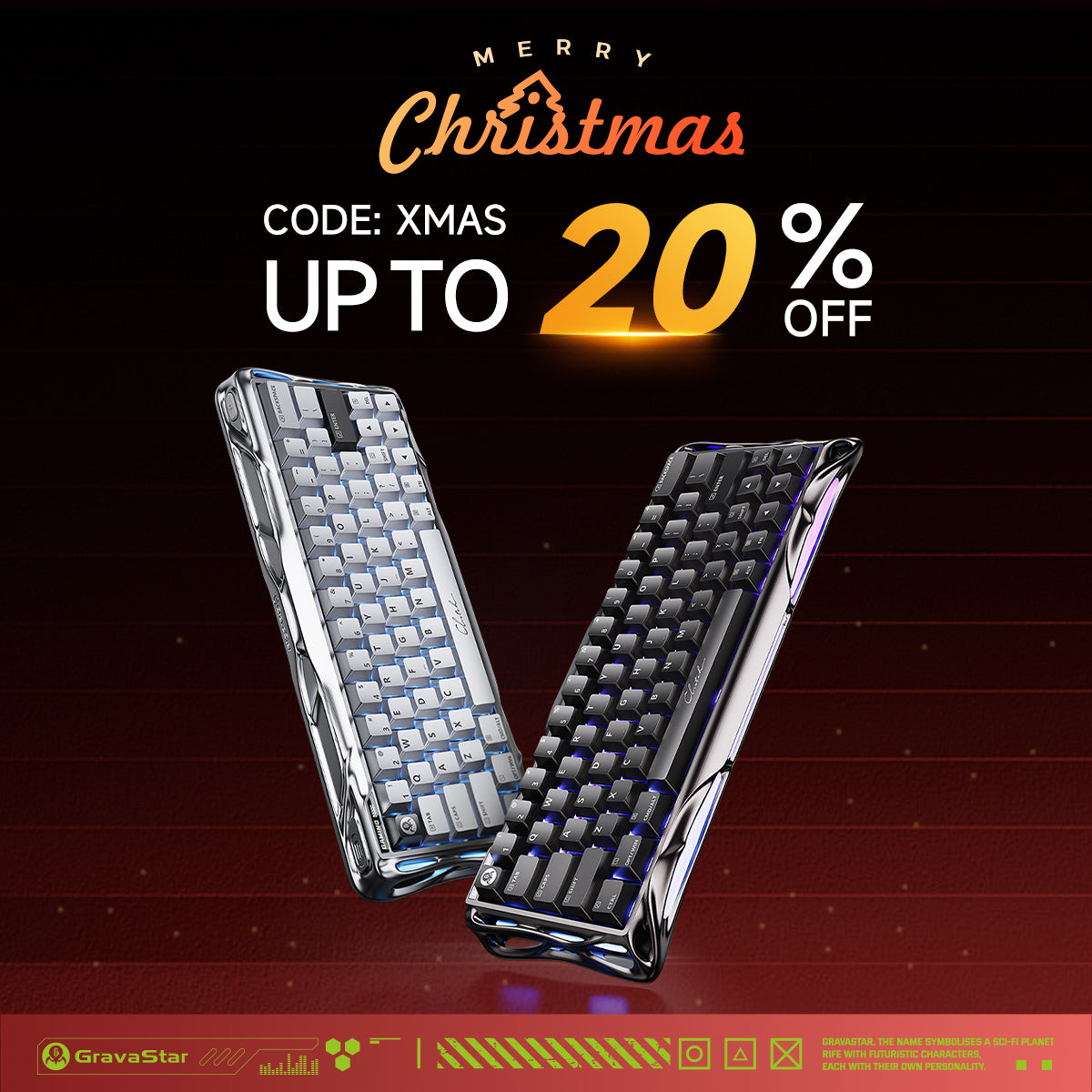 GravaStar Mercury V60 Pro Gaming Keyboard - 8kHz Magnetic Switch ...