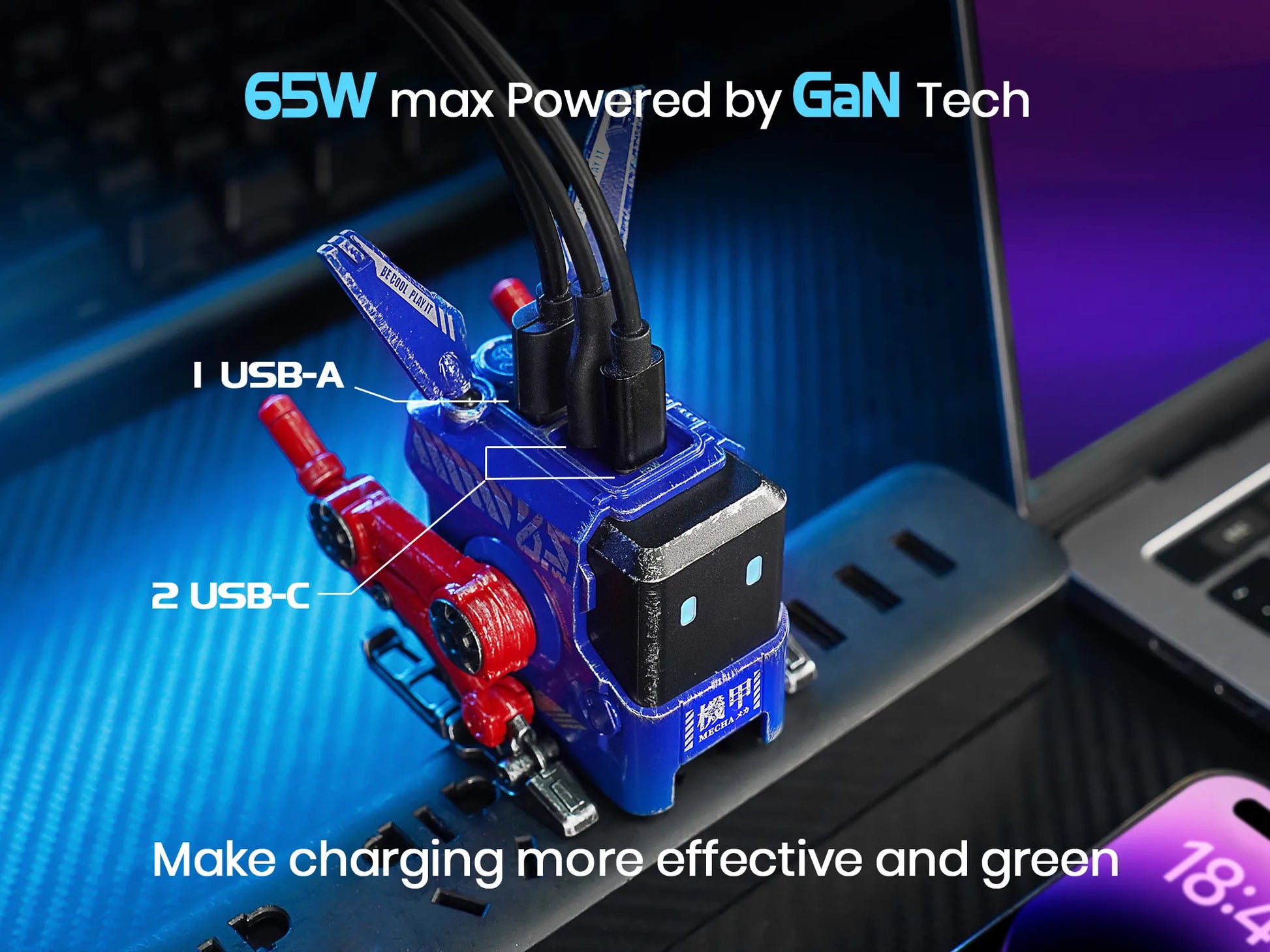 Alpha65 Fast Charger (GaN 65W) - GravaStar